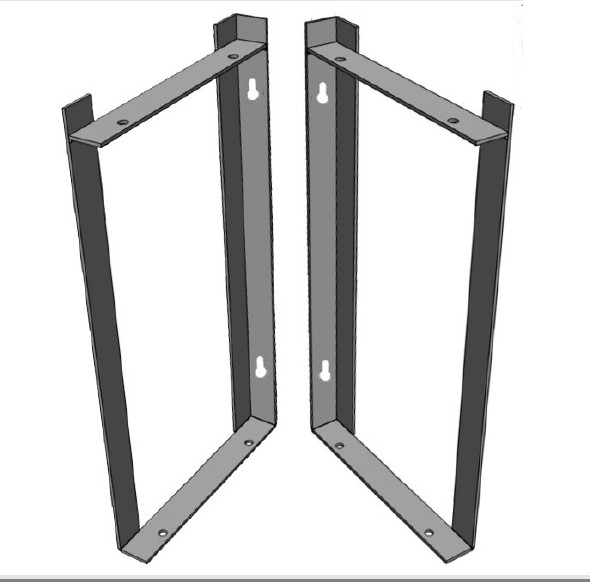 2X Energy Saving Universal Radiator Shelf Brackets - White | Drill Free ...