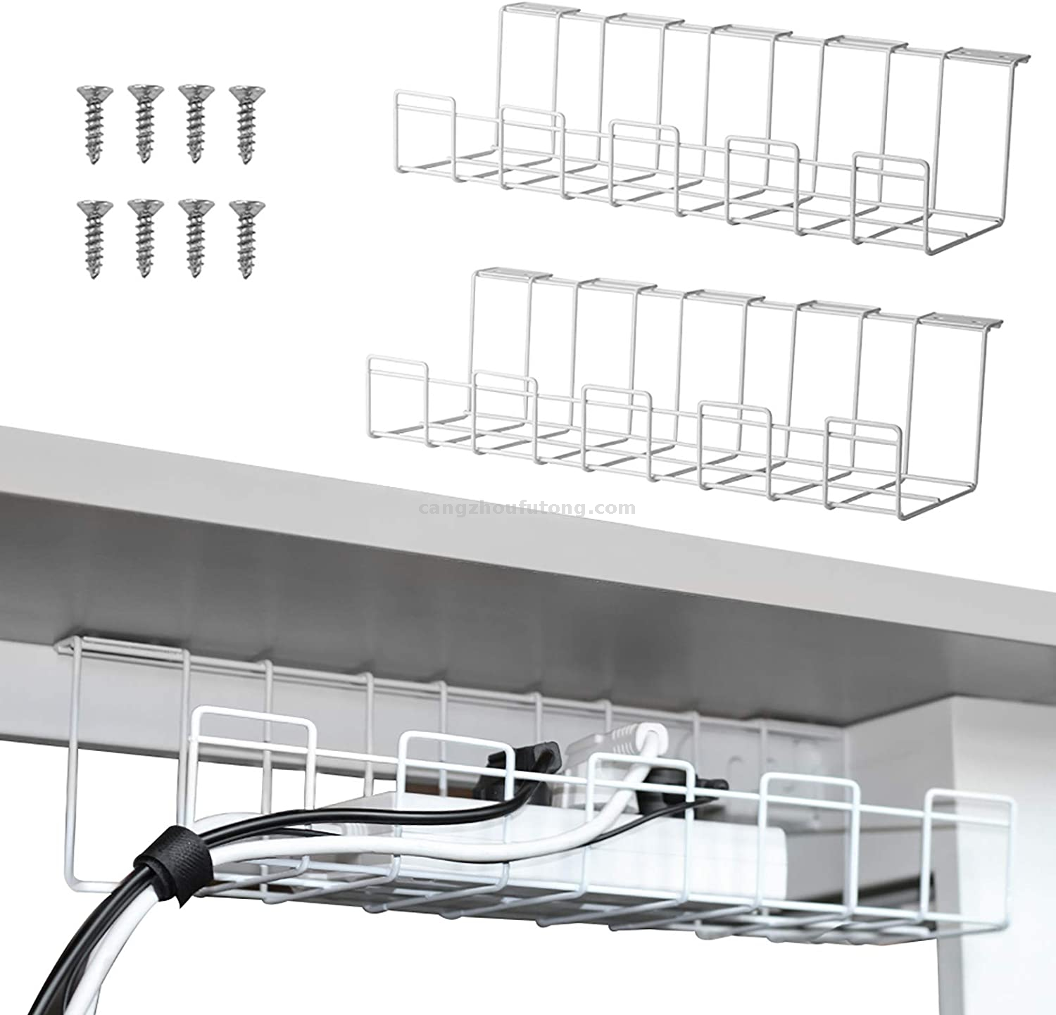 Easy Computer Cable Storage Under Desk Cable Holder Storage Rack - Buy ...